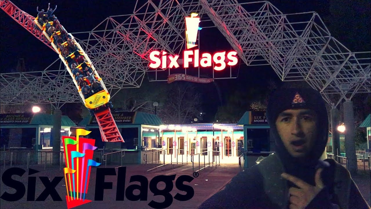 GOING TO SIX FLAGS MAGIC MOUNTAIN AT NIGHT (VLOG) - YouTube