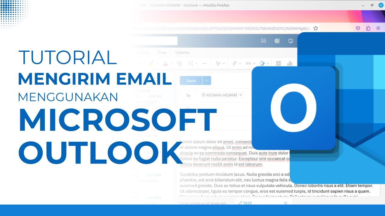 Cara Mudah Mengirim Email Menggunakan Microsoft Outlook - YouTube