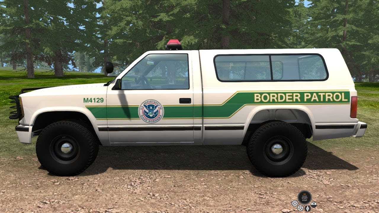 BeamNG Drive - D15 Border Patrol on the Dirt Roads of The American Road ...