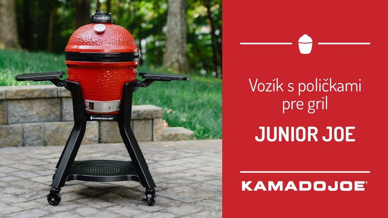 Vozík s poličkami pre gril Junior Kamado Joe - YouTube