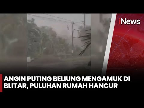 Diterjang Angin Puting Beliung, Puluhan Rumah Warga di Blitar Rusak Parah | iNews Sore 31/1