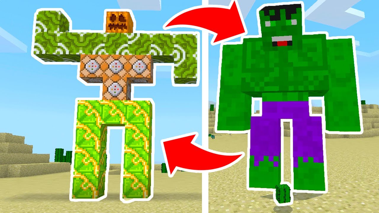 HOW To SPAWN HULK in Minecraft PE - YouTube