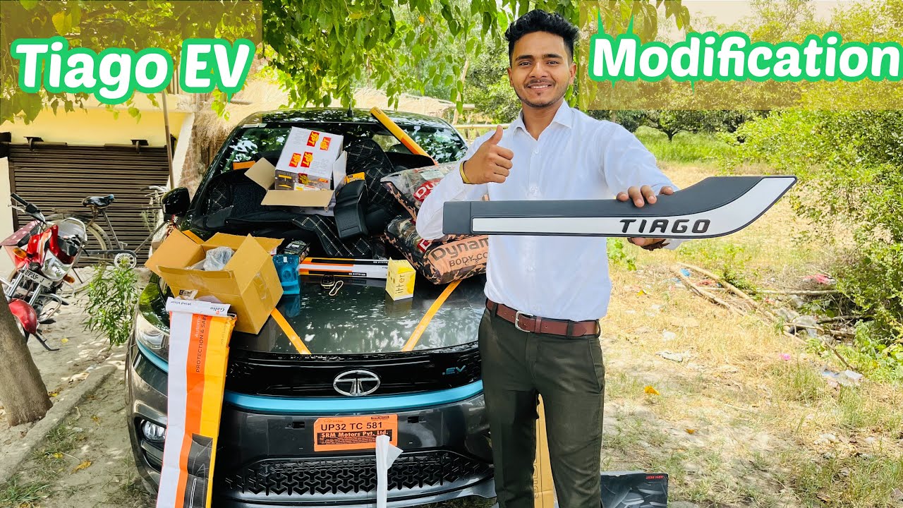 Tata Tiago EV Modification With Armrest installation - YouTube