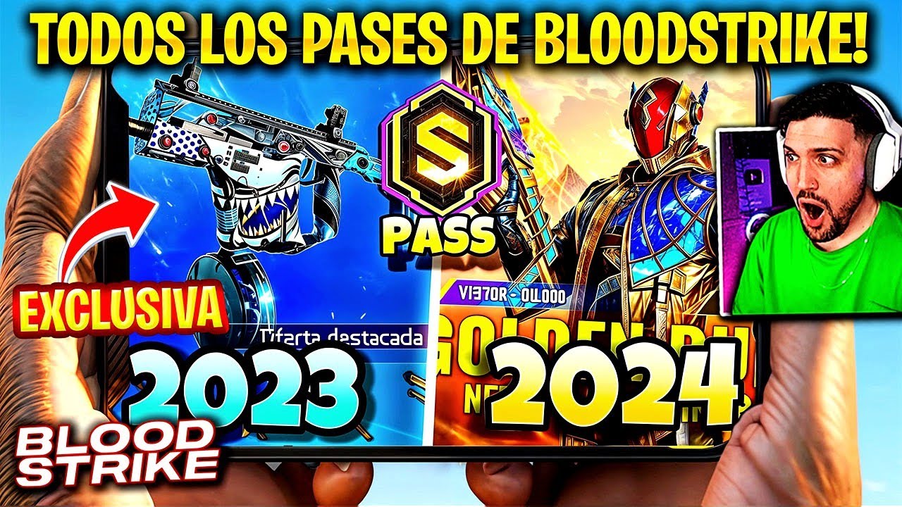 TODOS los PASES ELITE de BLOODSTRIKE del 0 al 13 😨 REACCION a las SKINS ...