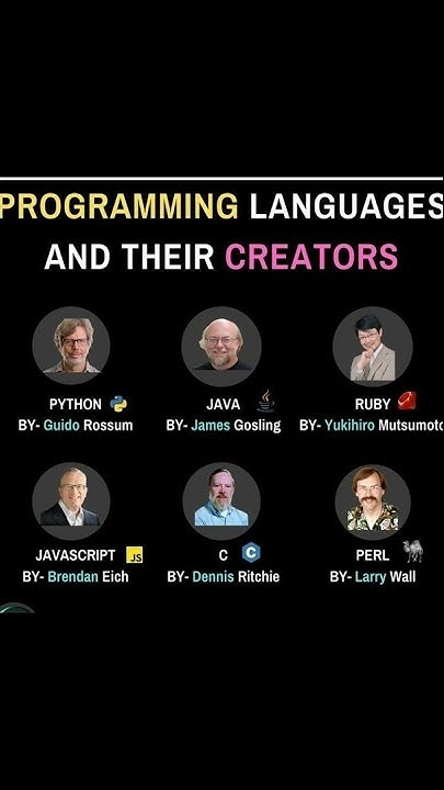 programming languages and their creators #funny#video#shorts#python# ...