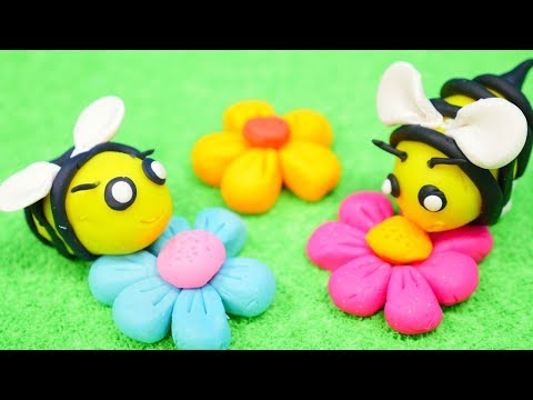 Play doh oyun hamuru ile arı yapıyoruz. Eğitici video