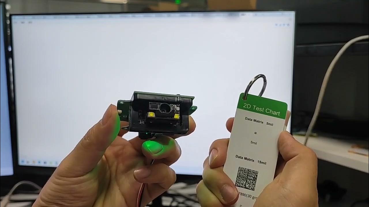 Advanced 2D DPM Module Scans 5mil DataMatrix Code - YouTube