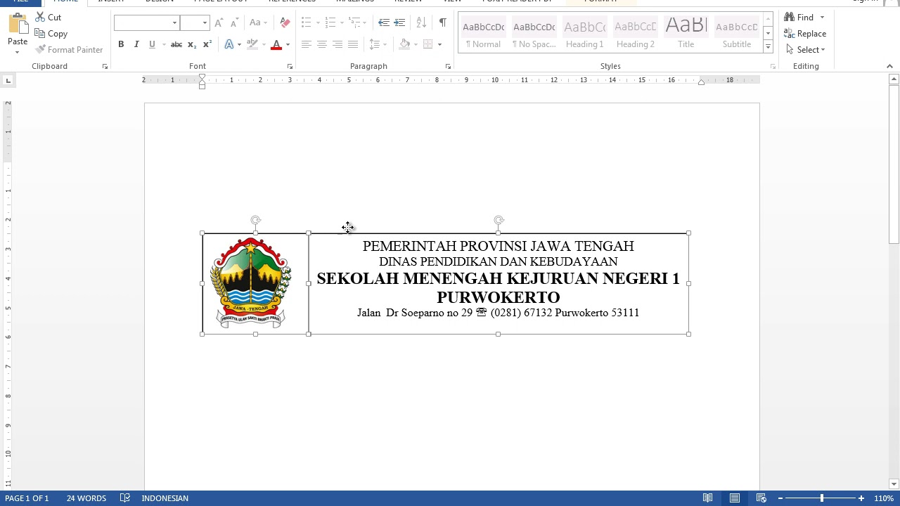 Menggunakan Menu Insert pada MS Word - YouTube