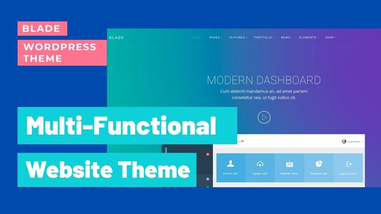 Multi-Functional Website Template | Blade WordPress Theme | Business Website Theme - YouTube