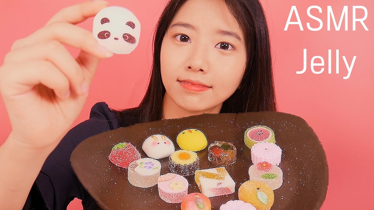 먹기 아까운 젤리Asmr 이팅사운드![한국어 ASMR]일본젤리,jelly asmr,eating sounds,젤리 먹방,불면증 ...