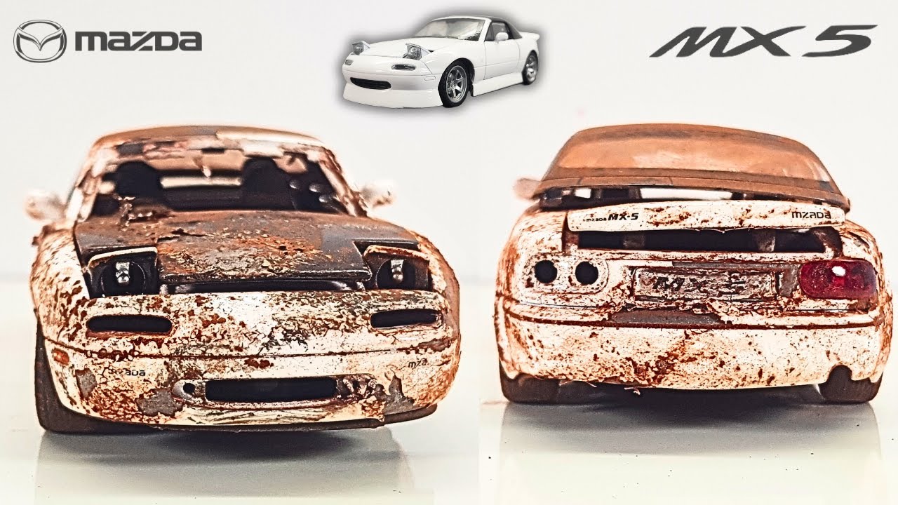 Abandoned Mazda MX-5 Model Car Restoration & Custom Body Kit Build | 1/ ...