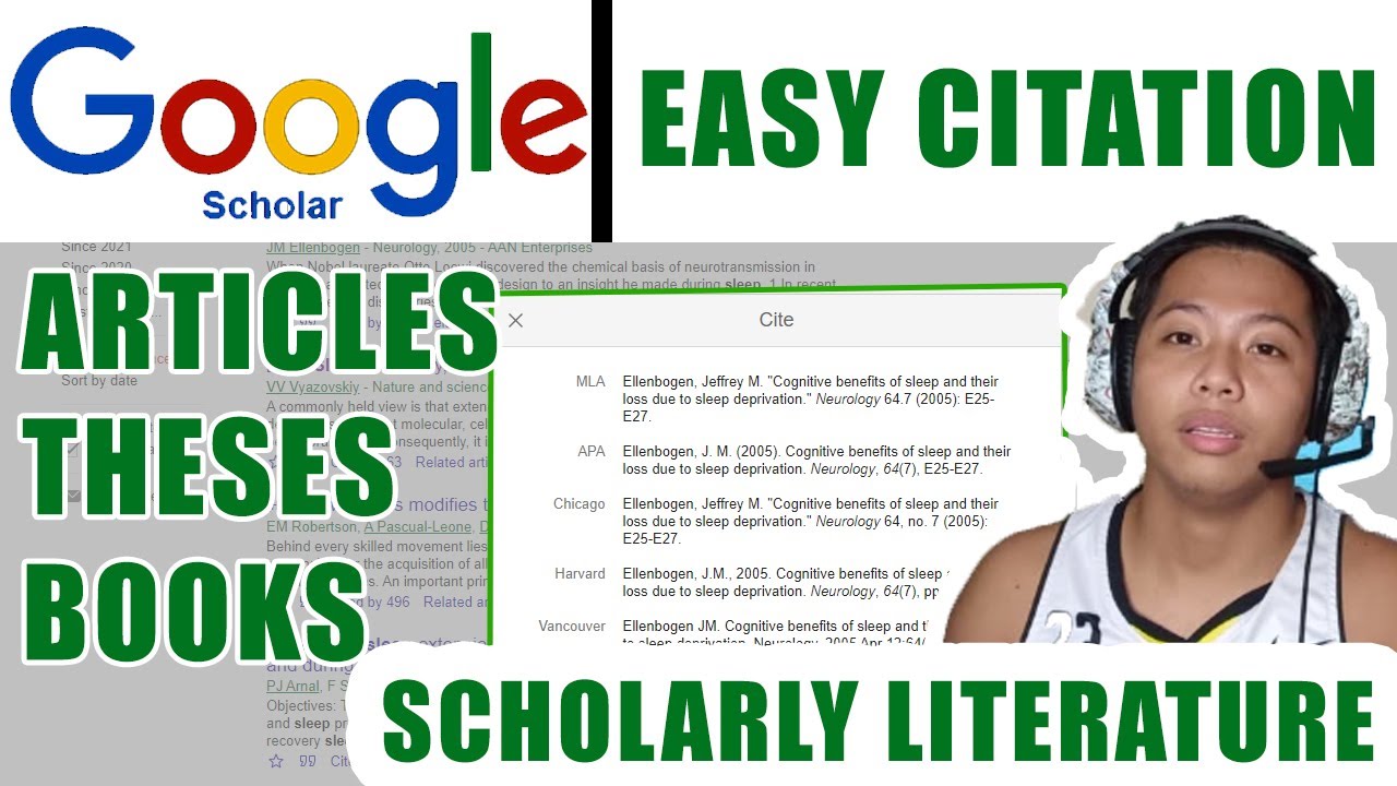 GOOGLE SCHOLAR| lLITERATURES AND ARTICLES WITH CITATION| TAGALOG - YouTube