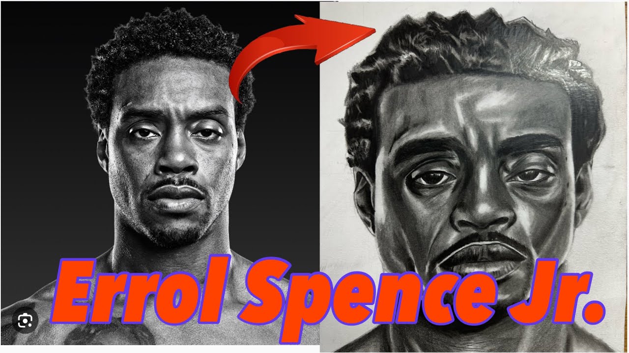 Drawing a realistic portrait of Errol Spence jr.|Time-lapse - YouTube