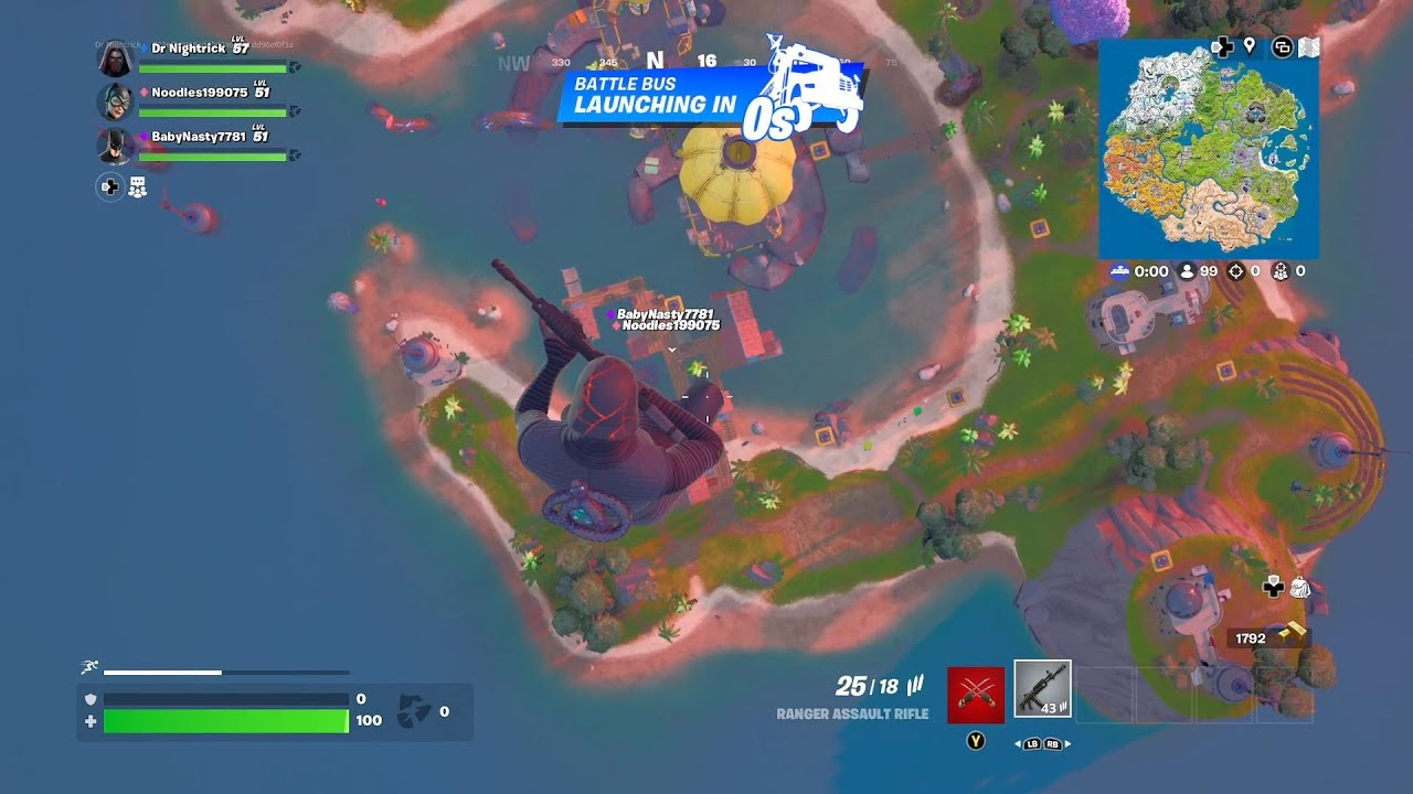 Fortnite - Flying Straight Out of the Pregame Lobby - YouTube