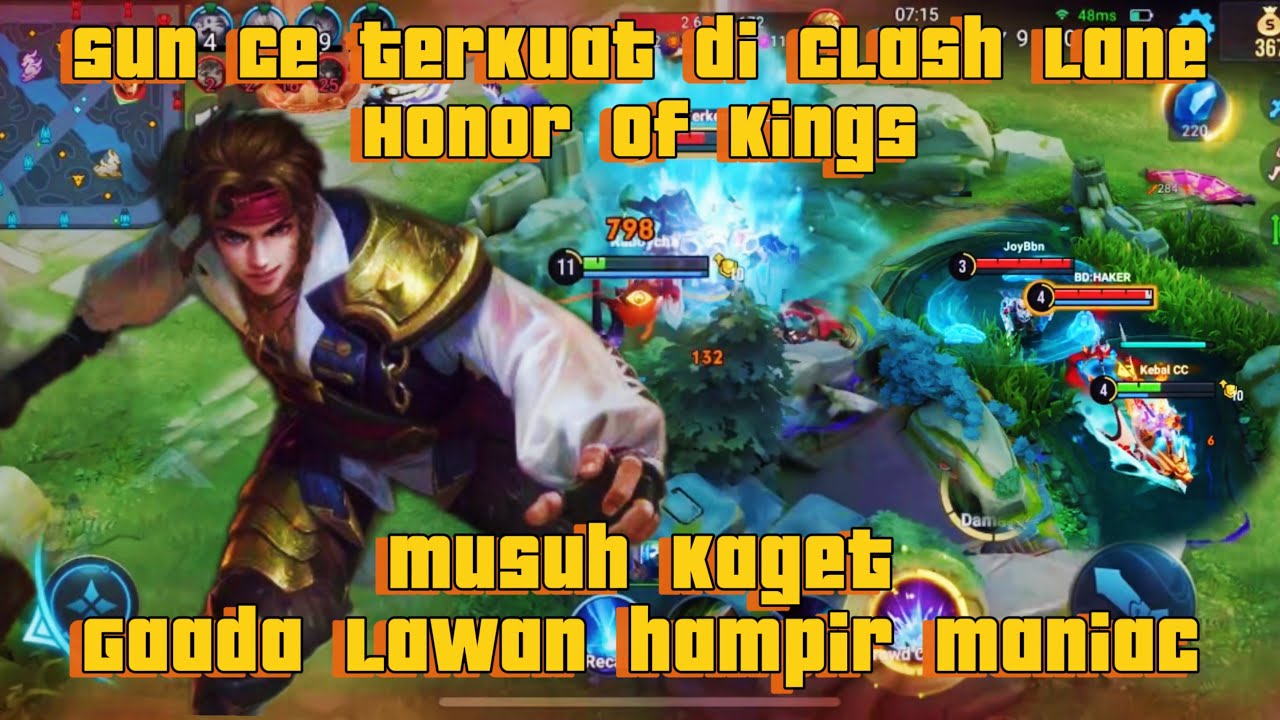 Pake hero sun ce hero terkuat clash lane honor of kings early sampe ...