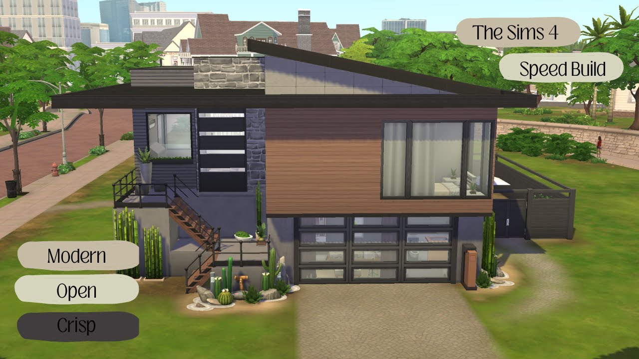 The Modernist of Modern // Sims 4 Speed Build - YouTube
