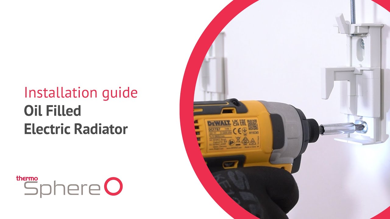 Electric Oil Filled Radiator Installation - YouTube
