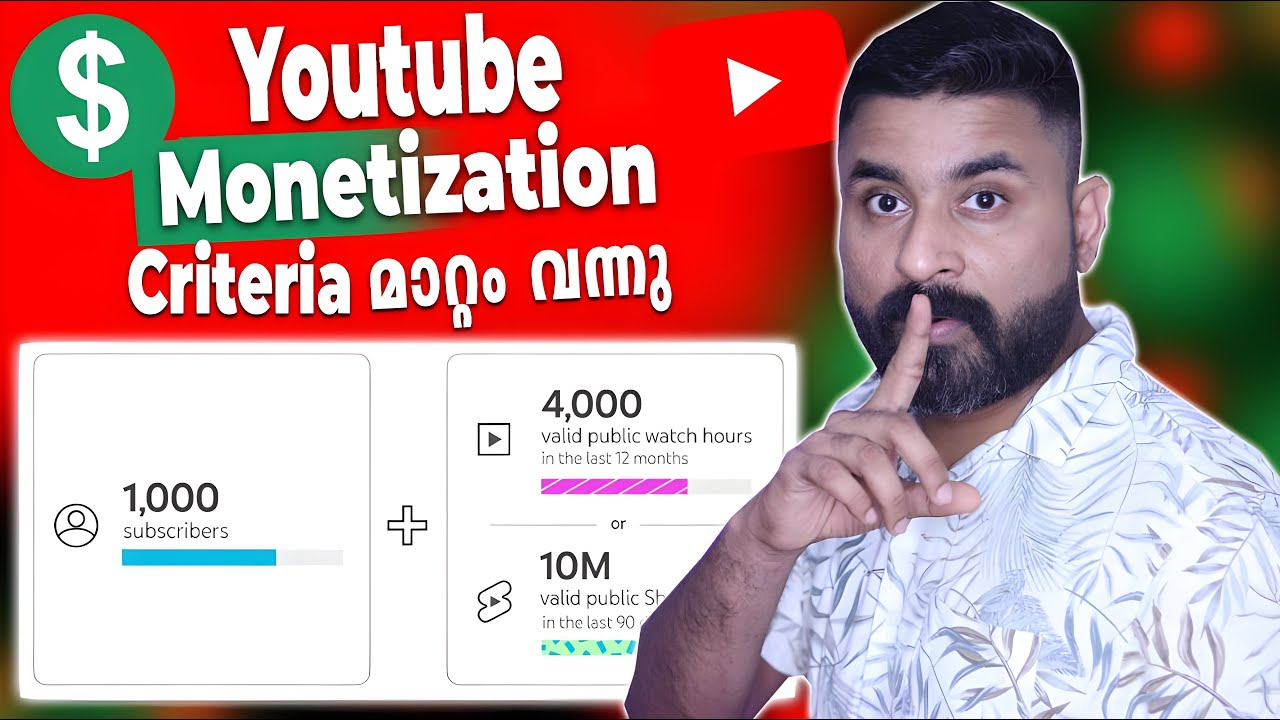 Big Youtube Monetization Update 2024 | Rules മാറി !! YPP Monetization Eligibility criteria 2024 ...