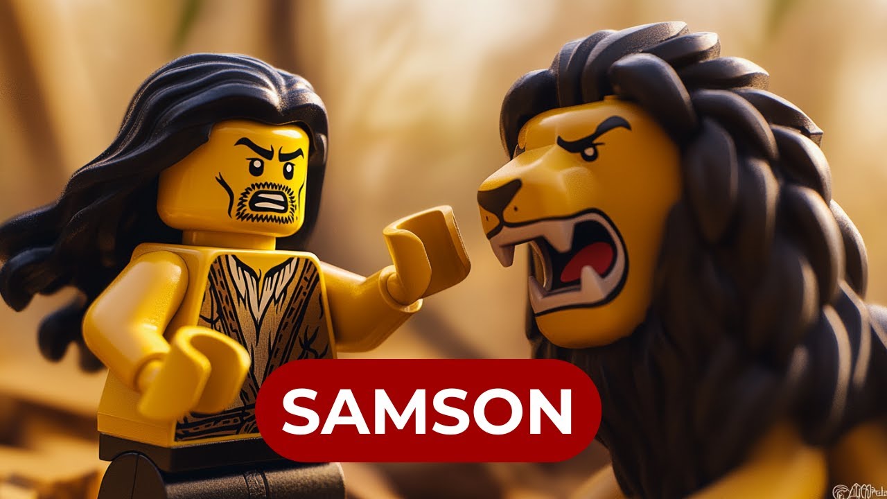 Story of Samson | A LEGO Bible Story Ai Animation - YouTube