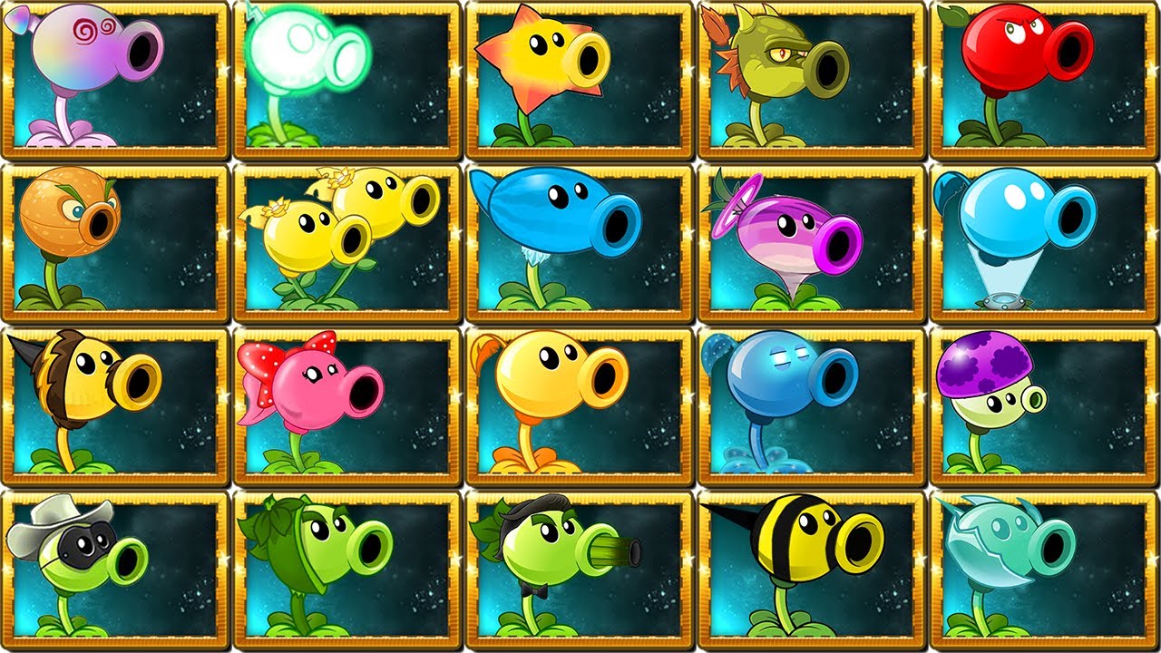 All Pea Plants in Plants vs Zombies 2 Power Up! - YouTube