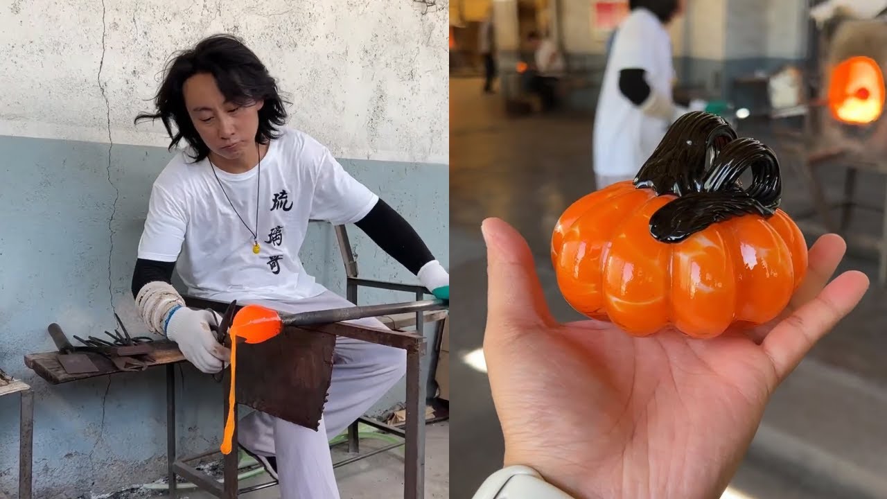 Cinderella's Dream: Crafting a Mini Glass Pumpkin | Liulige - YouTube