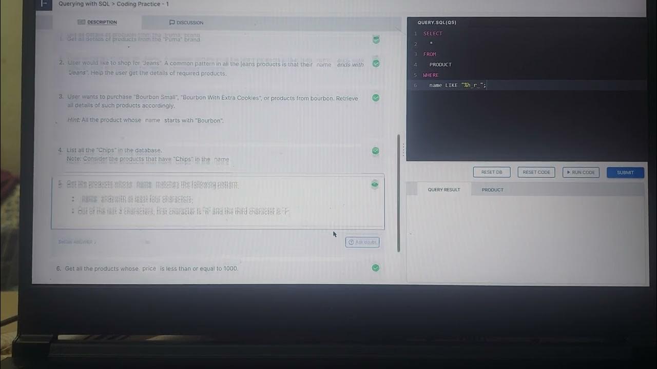 Sql Querying With Coding Practice 1 Ccbp 20 Youtube