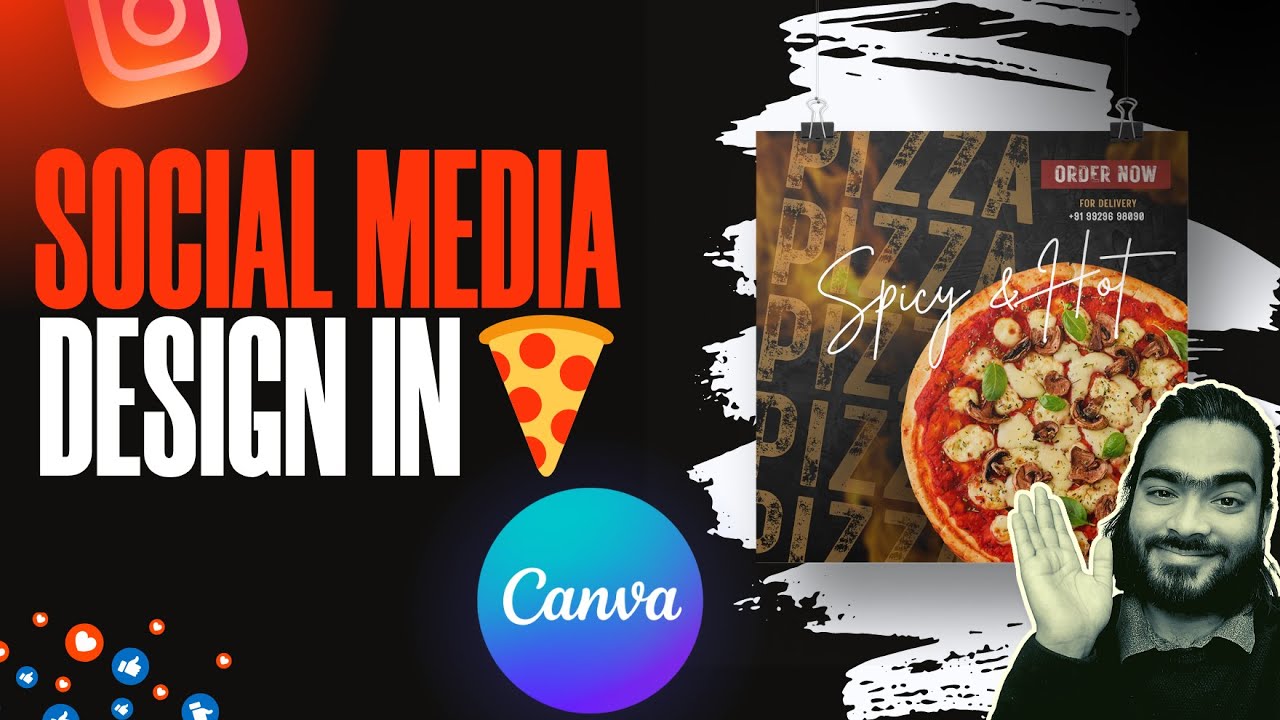 How to Make Social Media Design In Canva 2024 | Food Agency Instagram ...