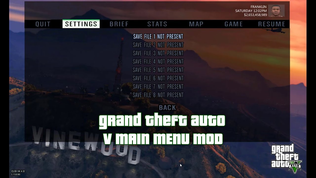 How to download GTA V Main Menu Mod for GTA San Andreas | 2022 Mods ...