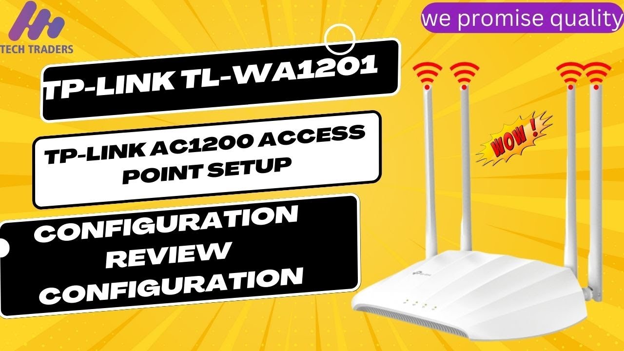 AC1200 Wireless Access Point TL-WA1201 configuration step by step |how ...