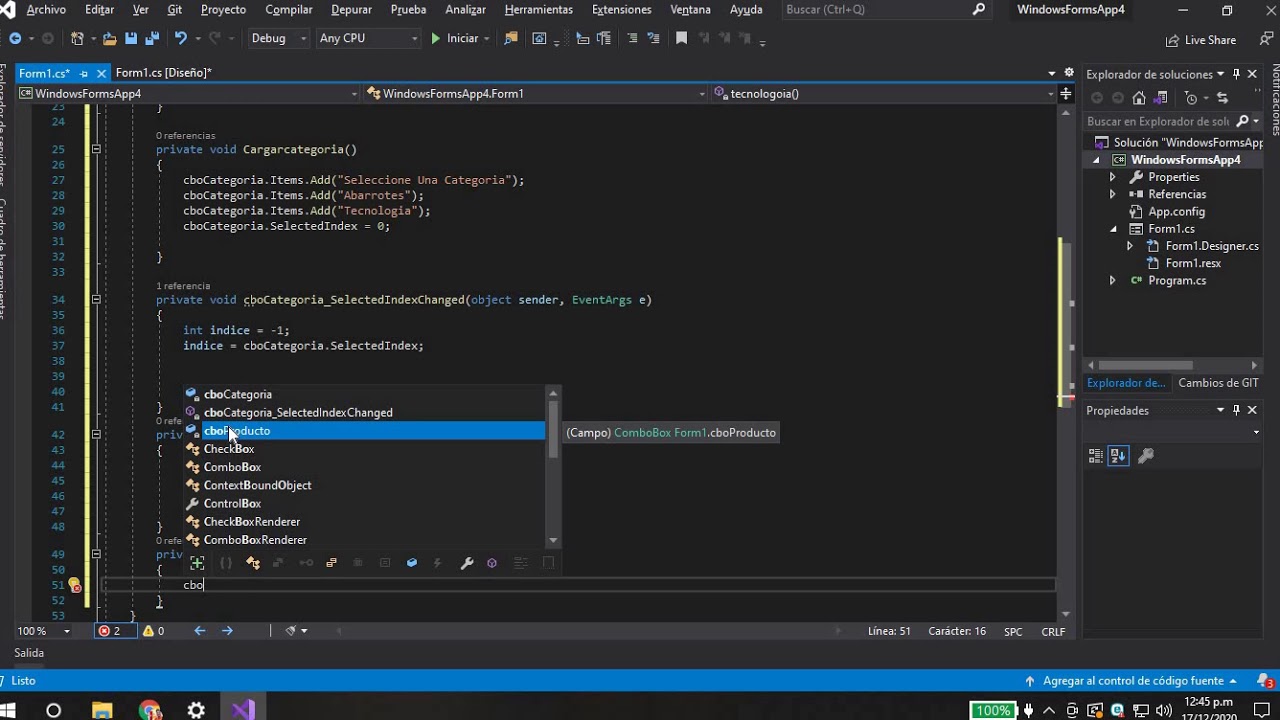 ComBobox en Cascada C# - YouTube
