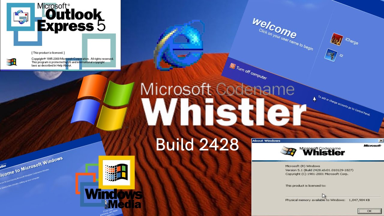 Windows Nostalgia Exploration 2 - Windows Whistler Build 2428! - YouTube