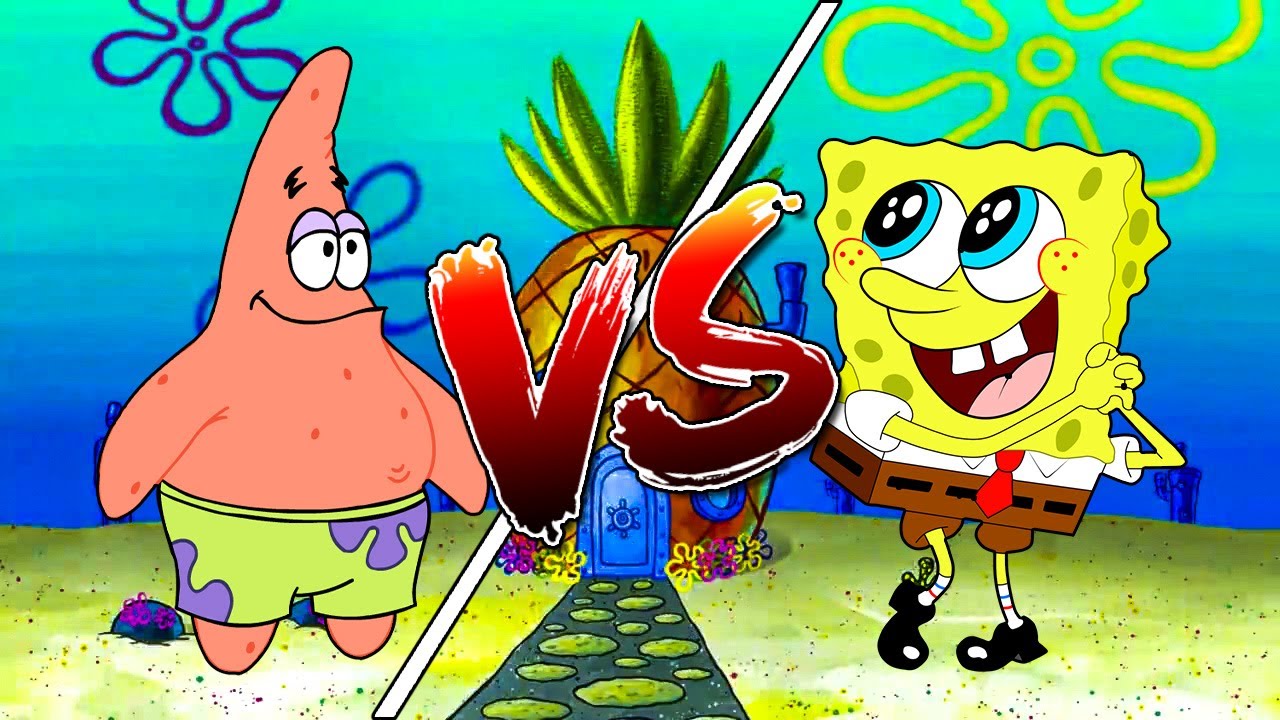 Spongebob vs. Patrick! Battle for the prize! Who will win? - YouTube