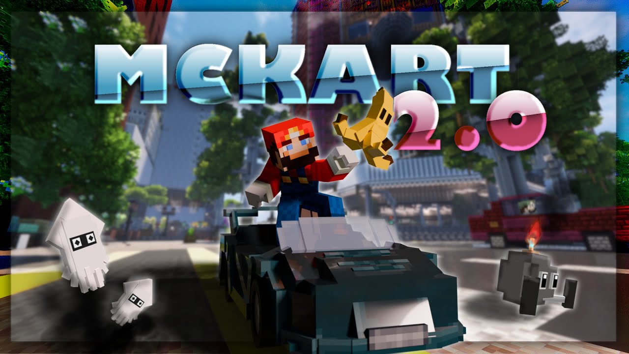 Mario Kart in Minecraft | MCKart 2 - YouTube