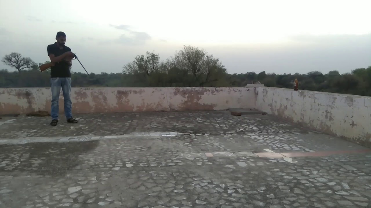 Gun Shooting at my Home । Rajputana Gun Shooting Status । - YouTube