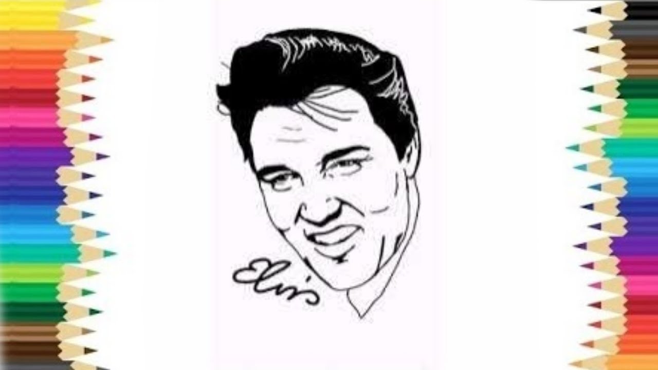 Drawing Elvis Presley Step by Step - YouTube