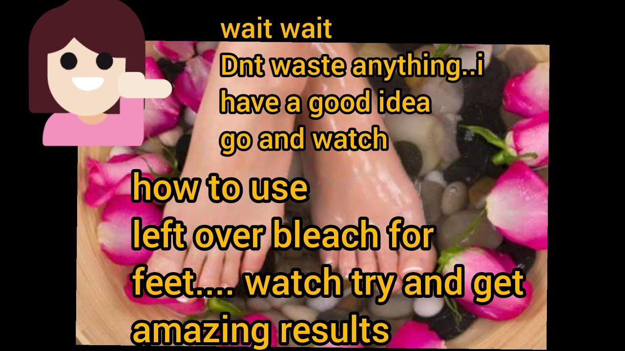 how to use left over bleach cream for foot plz like share subscribe and ...