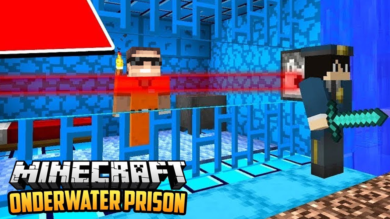 ONTSNAPPEN uit EEN ONDERWATER GEVANGENIS - Minecraft Prison Escape ...