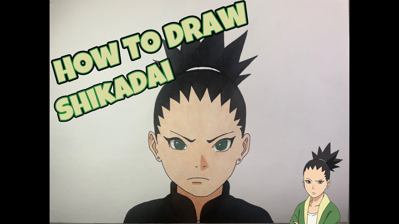 How To Draw Shikadai Nara | Boruto - YouTube