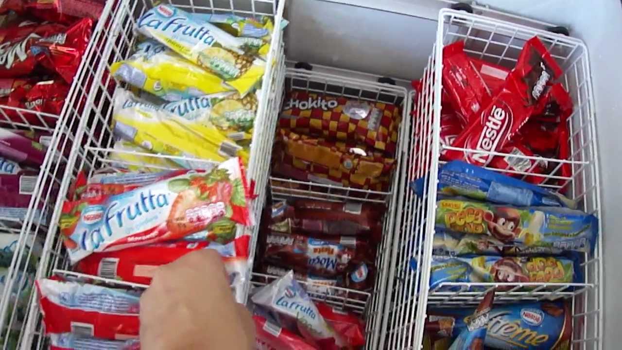 Sistema Organizador de Freezer Horizontal - Picolés Nestlé-Garoto - YouTube