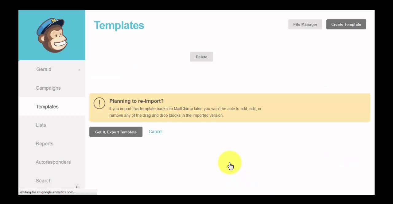 Mail Chimp - How to create template and campaigns, and to send an email ...
