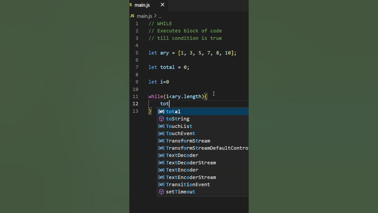 Javascript While Loop Youtube