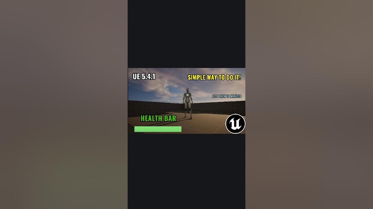 How To Make A HEALTH BAR Add Widget to viewport in Unreal Engine 5! - YouTube