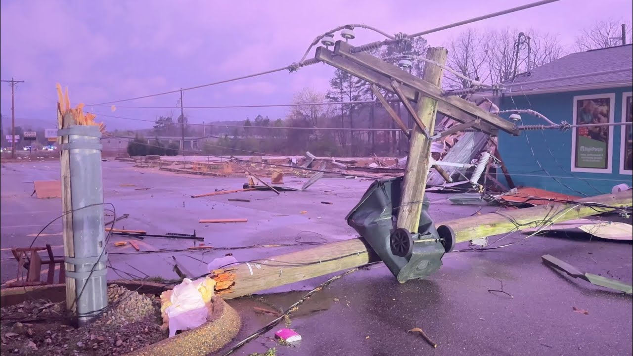 Tornado Damage in Hot Springs Village, Arkansas from March 14, 2024 ...
