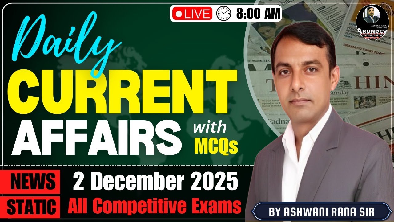 CURRENT AFFAIRS (02/12/2025) daily current news - YouTube