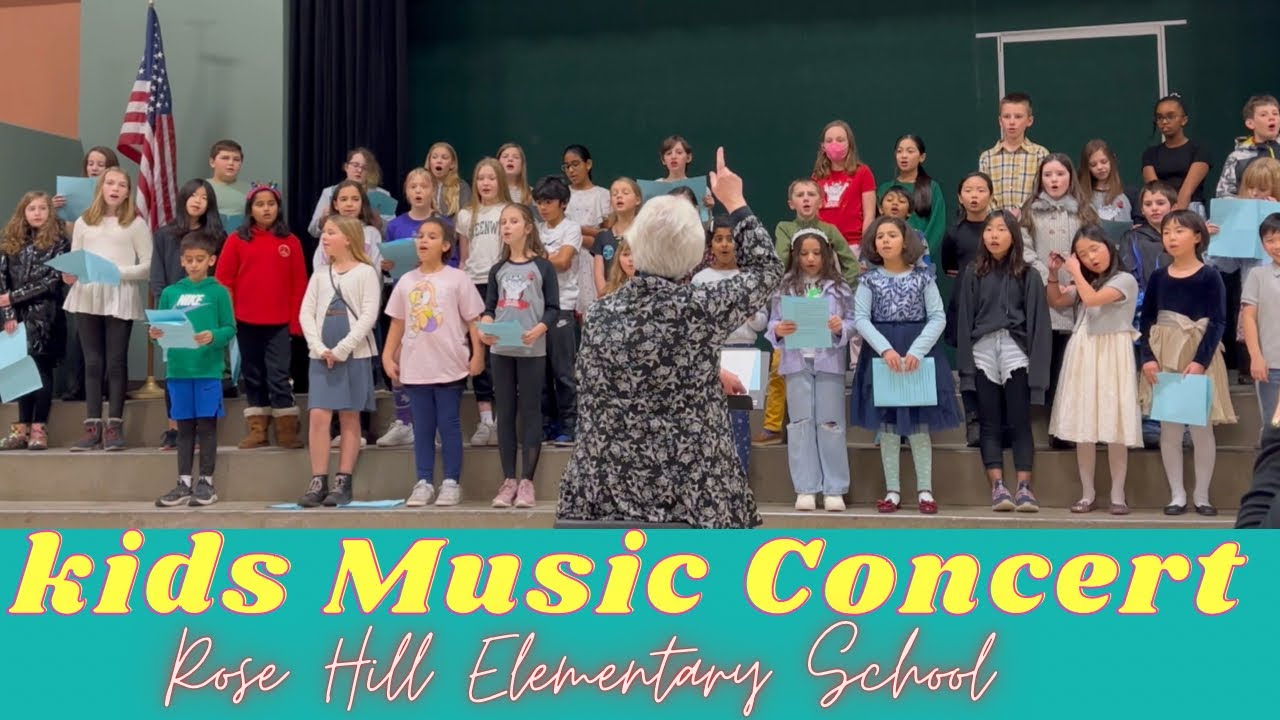 Kids Music concert 🎶 🎵 in Rose Hill Elementary School,United States of ...