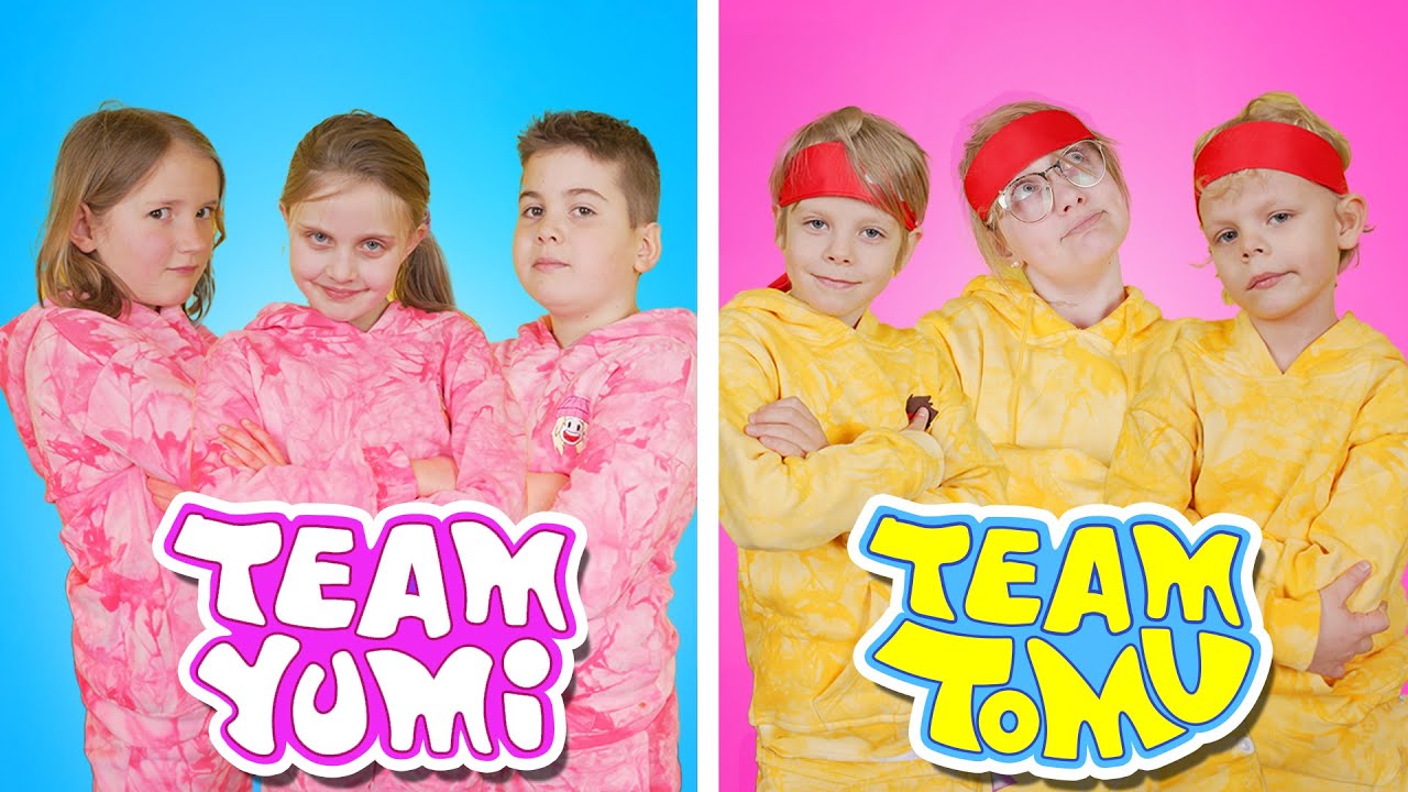 PRANK CHALLENGE TEAM YUMI vs TEAM TOMU - YouTube