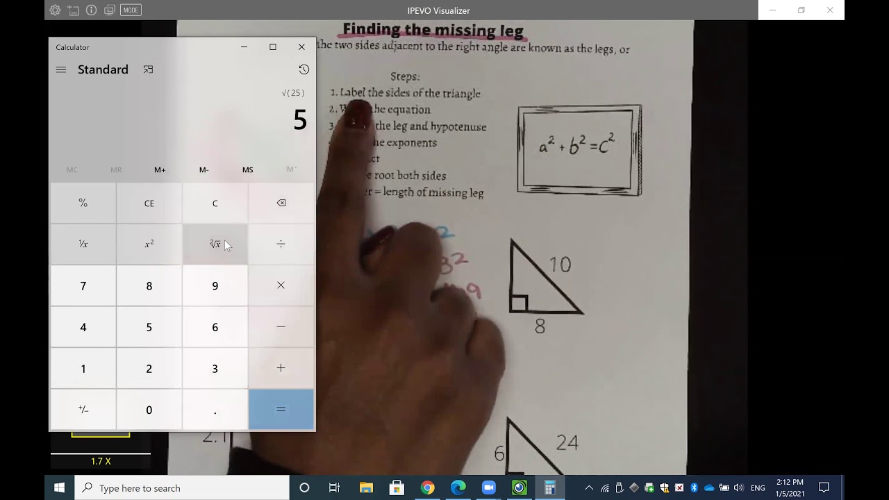 PT Solve for the missing leg - YouTube