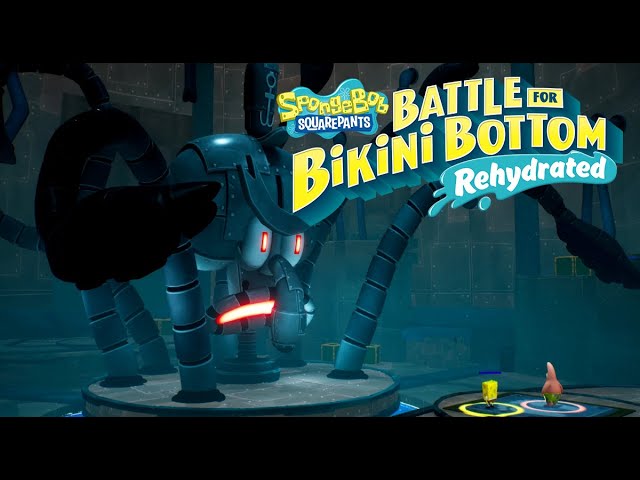 Spongebob Gevecht Om Bikinibroekje Robot Squidward