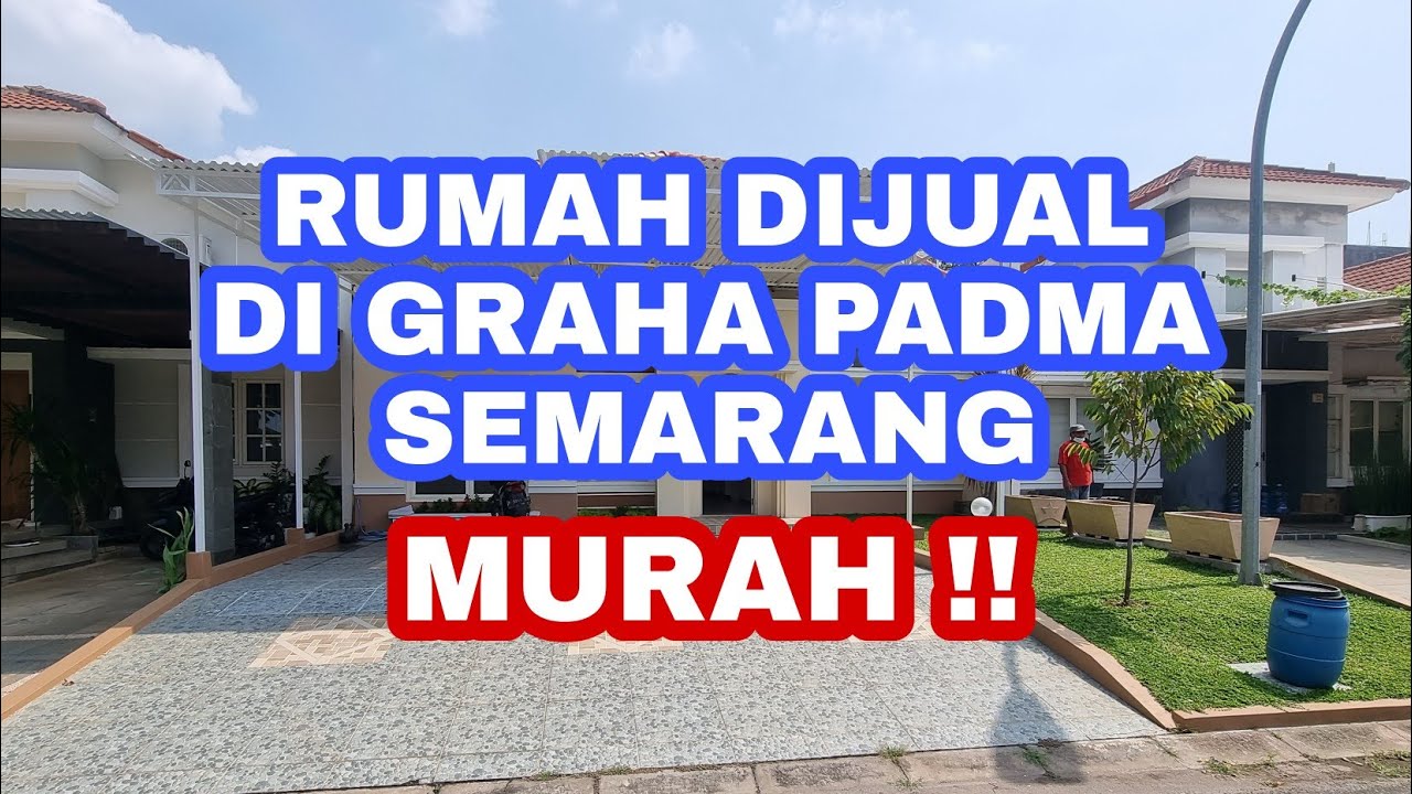 RUMAH DIJUAL DI GRAHA PADMA SEMARANG - YouTube
