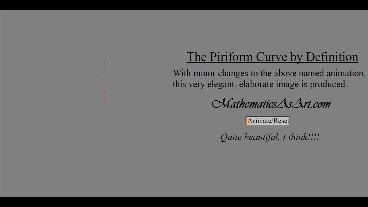 The Piriform Curve by Definition Art - YouTube